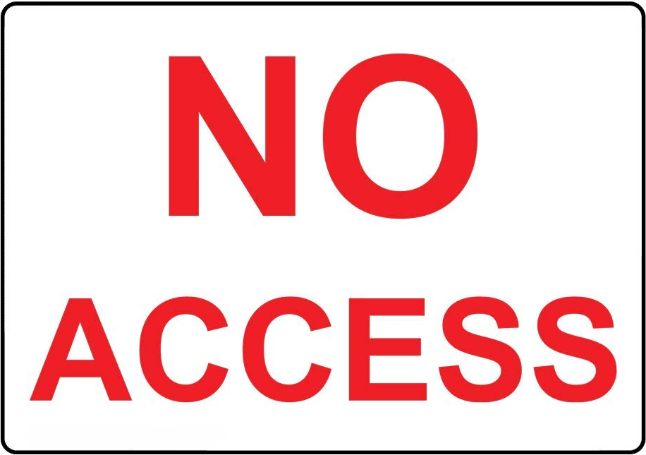 No access
